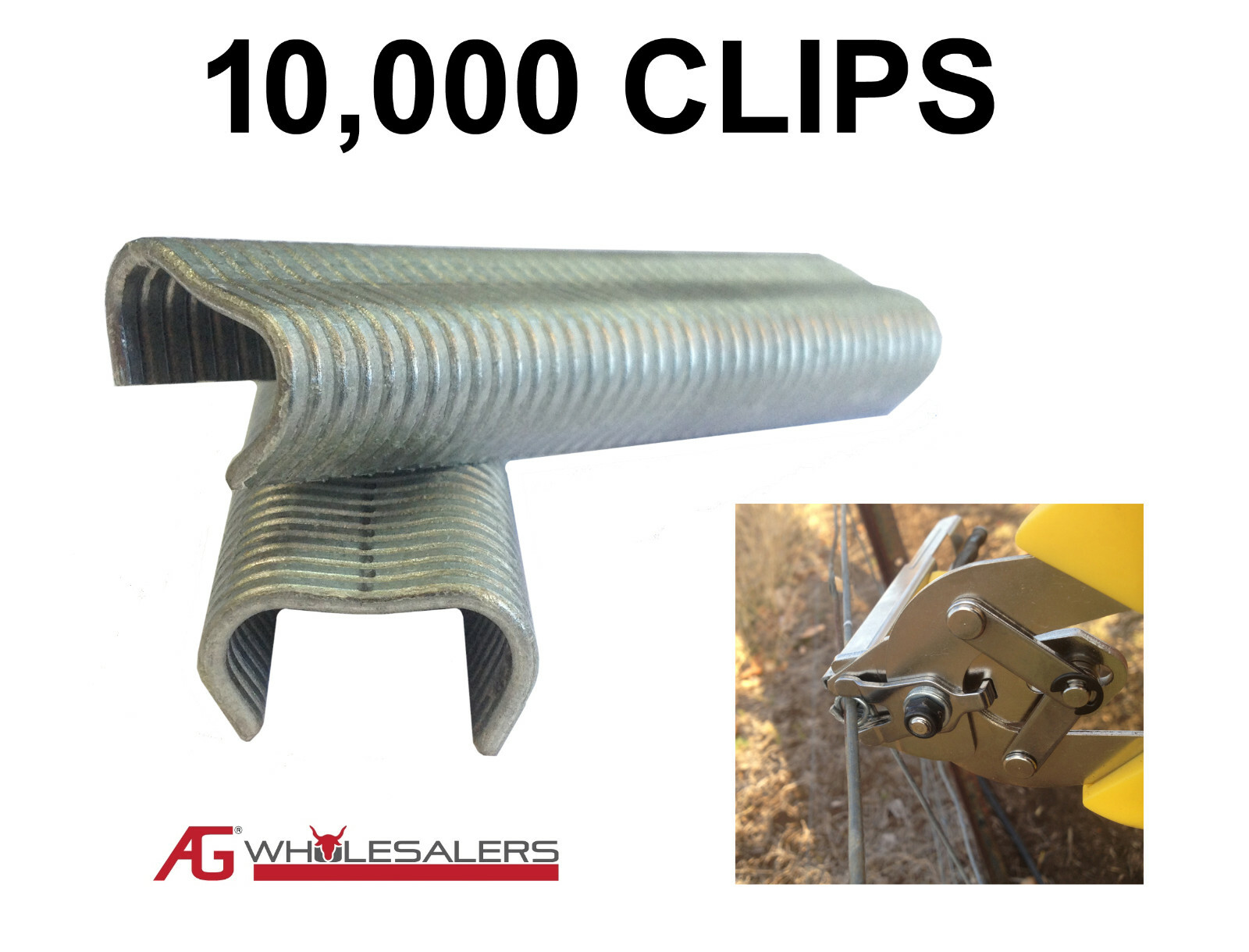 10,000 C20 HEAVY DUTY HOG RING C CLIP - JAMBRO STYLE PLIERS FENCE OMEGA ...