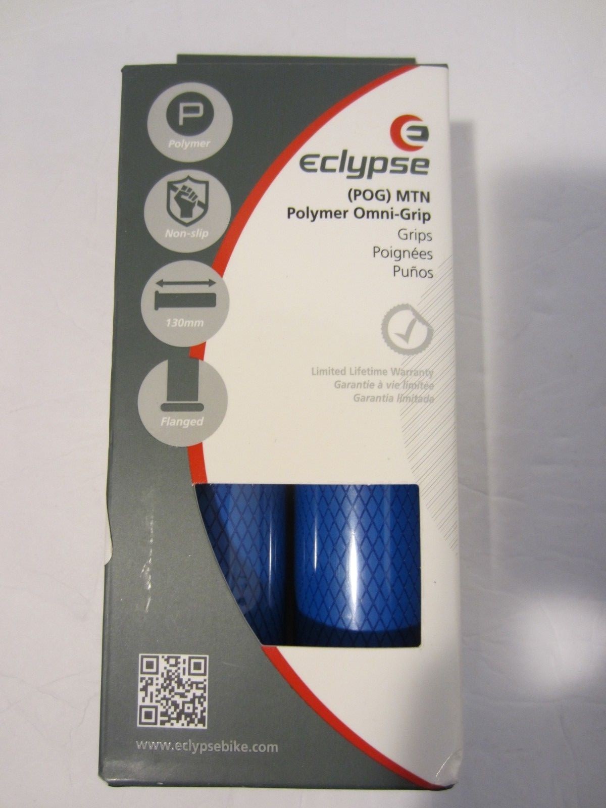 Eclypse Polymer Omni-Grip Mountain Bike Handlebar Grips - Pair BLUE | eBay