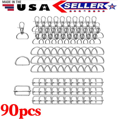 Metal D Rings 25 mm, Snap Hook for Bags, Bag Accessories for Sewing for ...