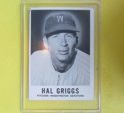 HAL GRIGGS 1960 VINTAGE #34 Washington Senators | eBay