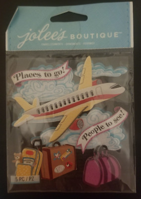 Jolees Boutique 4" x 4" Airplane Stickers | eBay