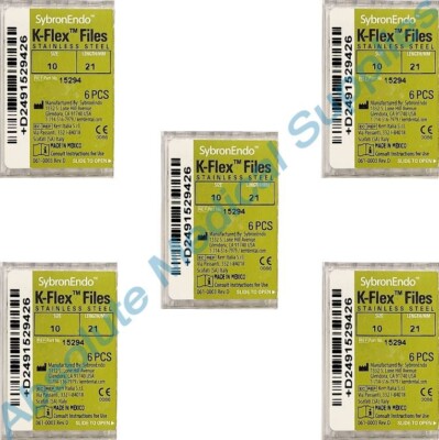 *30-Pieces* Kerr SybronEndo K-Flex Hand Files Size-10 Length 21mm 15294 ...