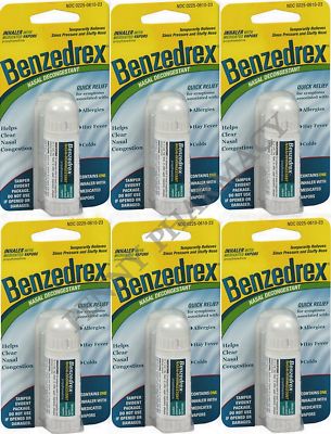 Benzedrex Inhaler Nasal Decongestant ( 6 Pack ) -- | eBay
