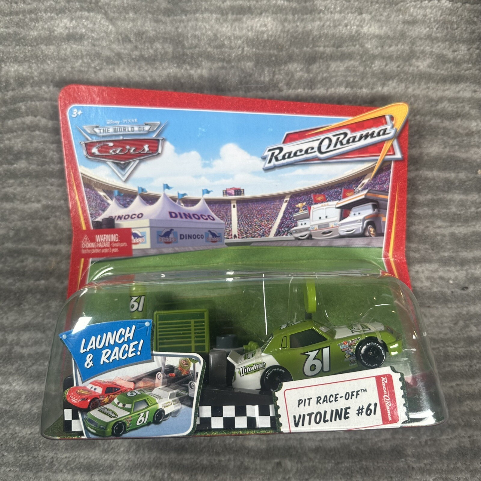 🔥 Disney Pixar Cars Race O Rama Launch & Race! New Sealed Vitoline #61 ...