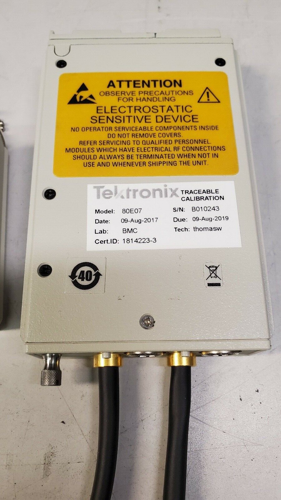 Tektronix 80E07 Electrical Dual Channel Sampling for sale online | eBay