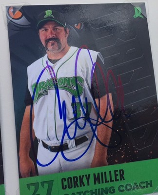 Corky Miller 2016 Dayton Dragons autograph signed team set card Reds | eBay