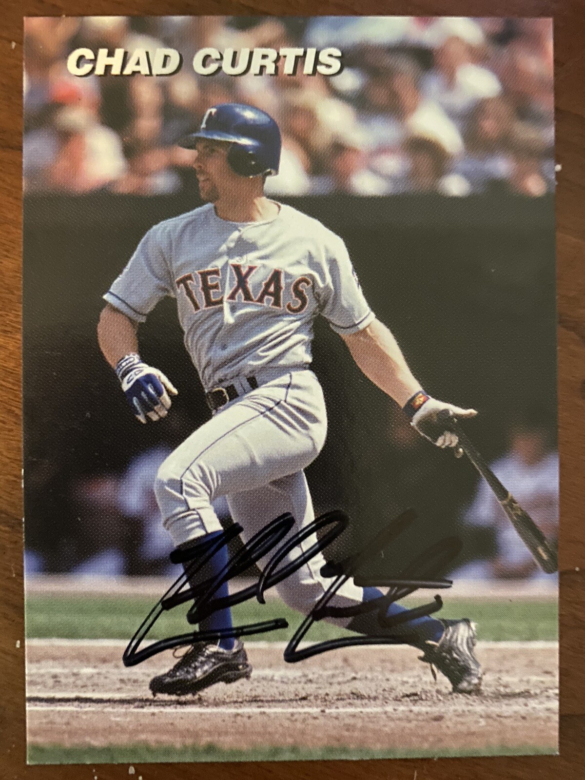 CHAD CURTIS signed baseball card TEXAS RANGERS autograph | eBay