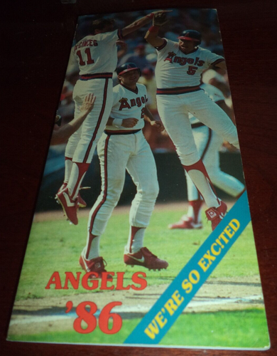 1986 California Angels Media Guide MLB | eBay