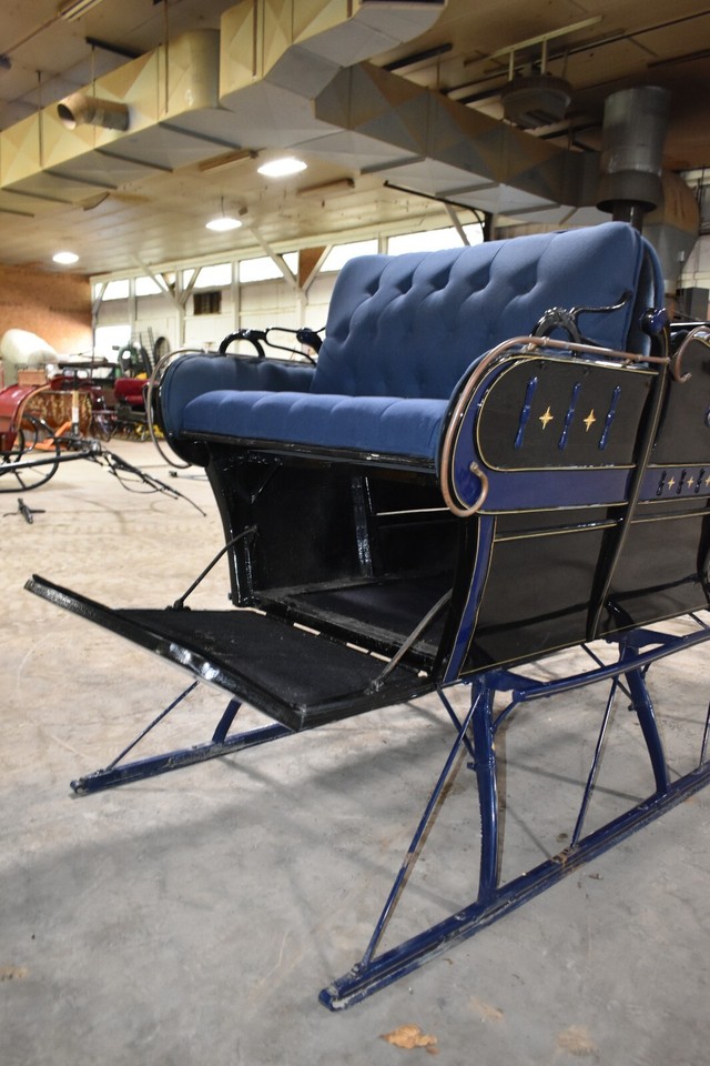 Restored Antique 4 passenger Horse Drawn Sleigh with Shafts | eBay