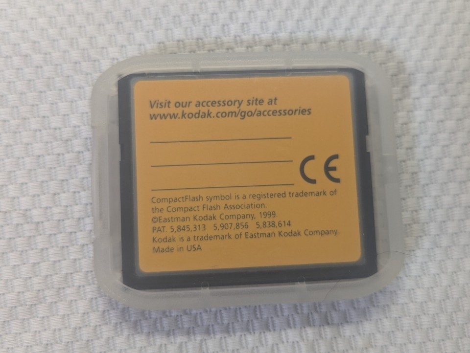 Kodak 8MB Picture Card Compact Flash Memory Card Open Box | eBay