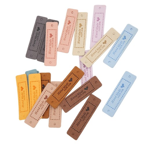 Hand Made Labels PU Material Exquisite Beautiful DIY Bag Label For ...