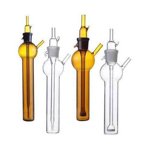 10ml - 250ml Glass Gas Sampling Tube Labware Ball-shape Gas Collecting ...
