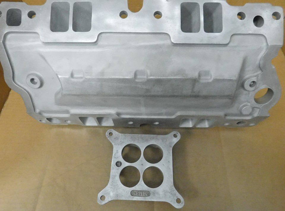 Brodix 12/18* Intake , SB Chevy, Single Plane, W/Turtle & adapter, 3500 ...