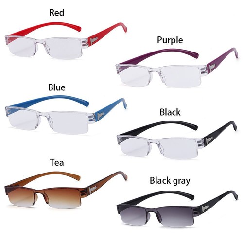 6 Pack Men Women Presbyopic Glasses Reading Half Frame Readers Glasses ...