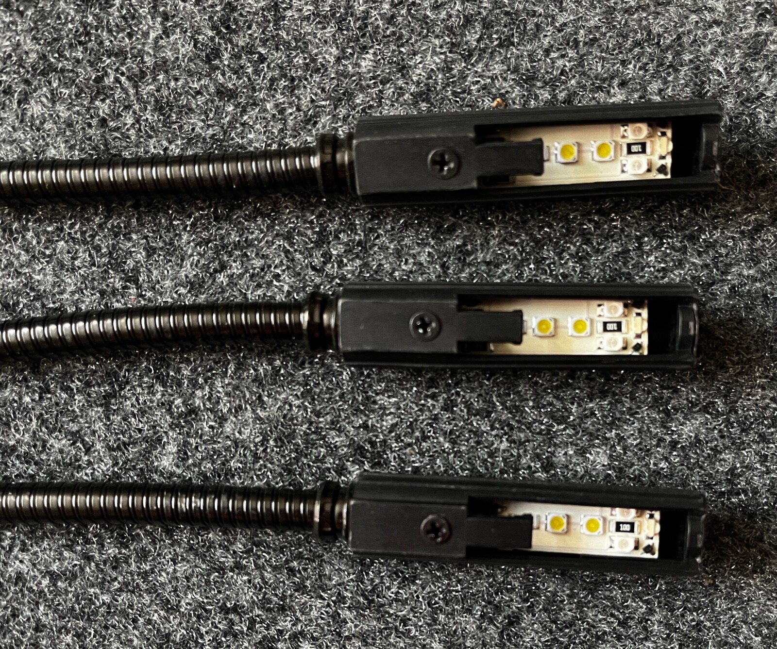 Lot of 3 Littlelite Type LED - 22" 3 Pin XLR Straight Connector | eBay