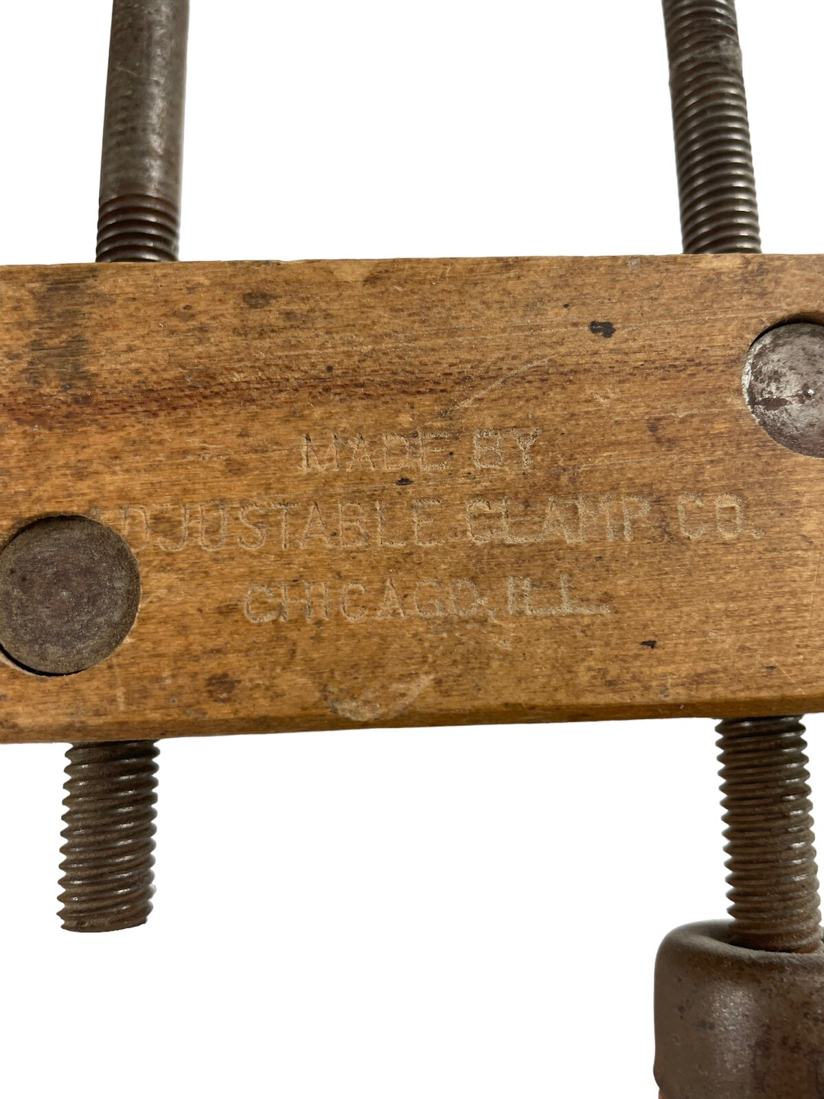 Primitive Old Jorgensen USA Antique Wood Carpenters Clamp | eBay
