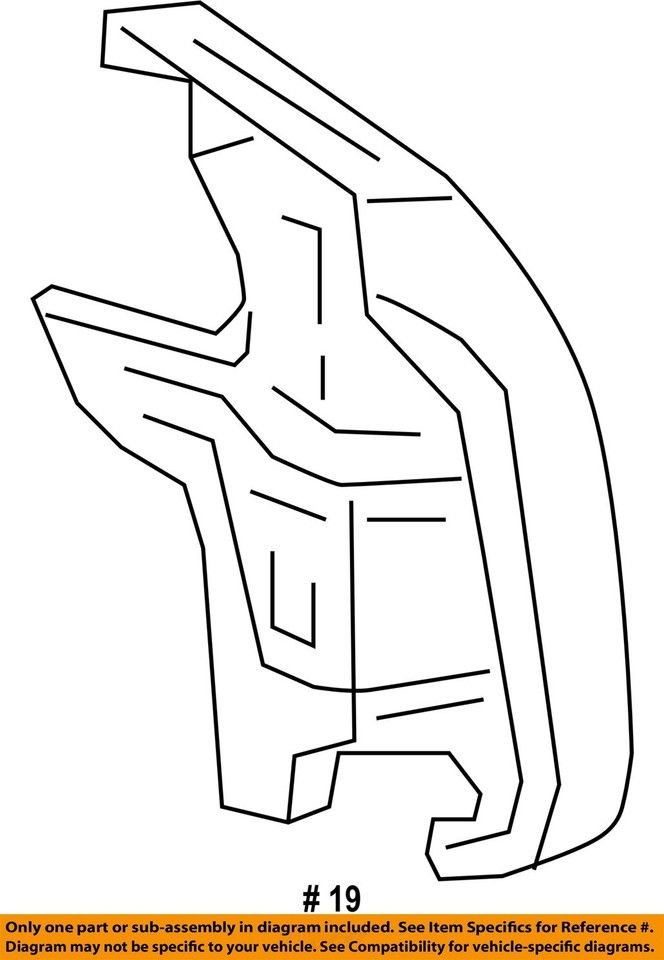 GM OEM 15-22 Canyon Pick Up Box Pick Up Box Components-Outer Wheelhouse ...