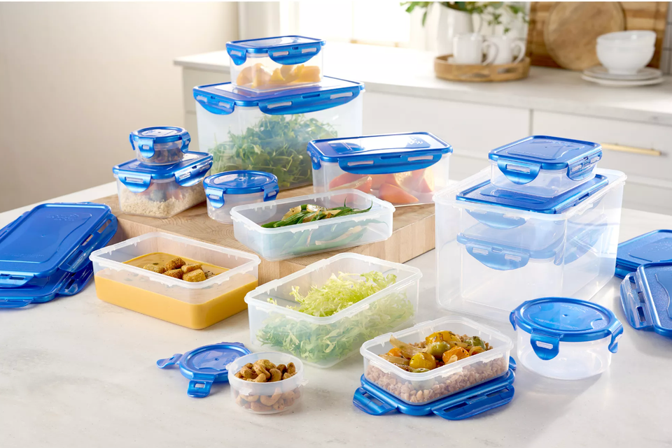 LocknLock 16-Piece Multi-Shape Food Storage Container Set K90163 ...