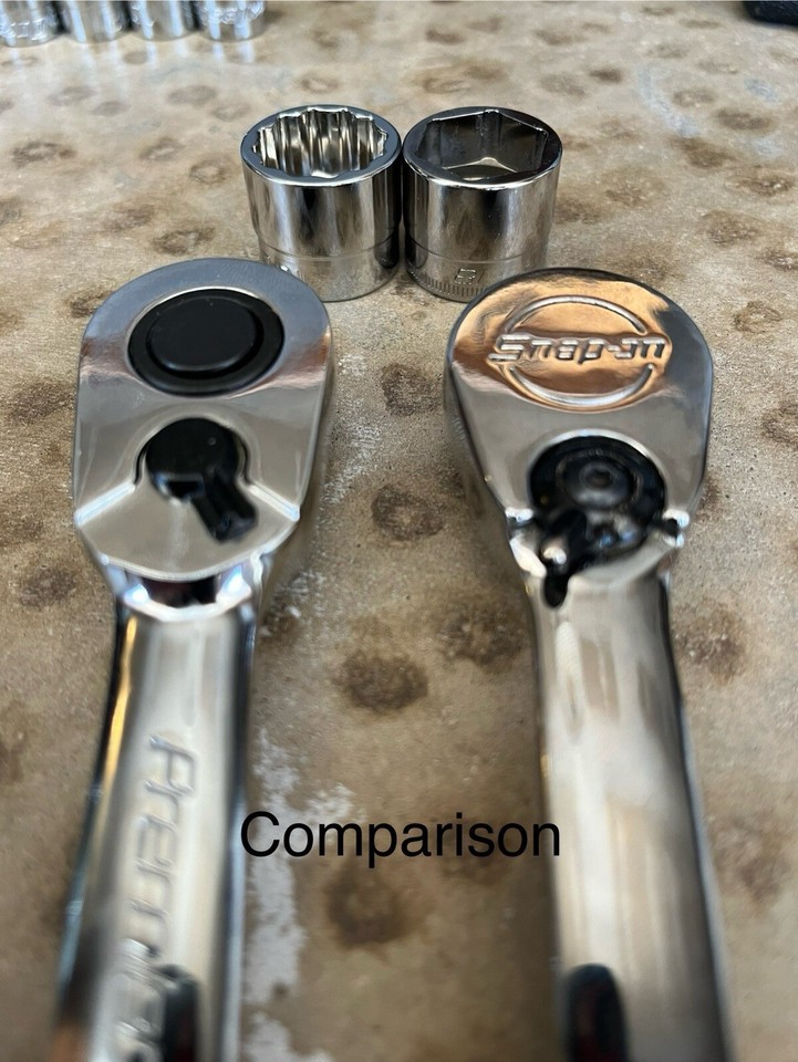 METRIC LOW PROFILE SOCKET SET 3/8" 60T RATCHET Snap on Sealey Duralast ...