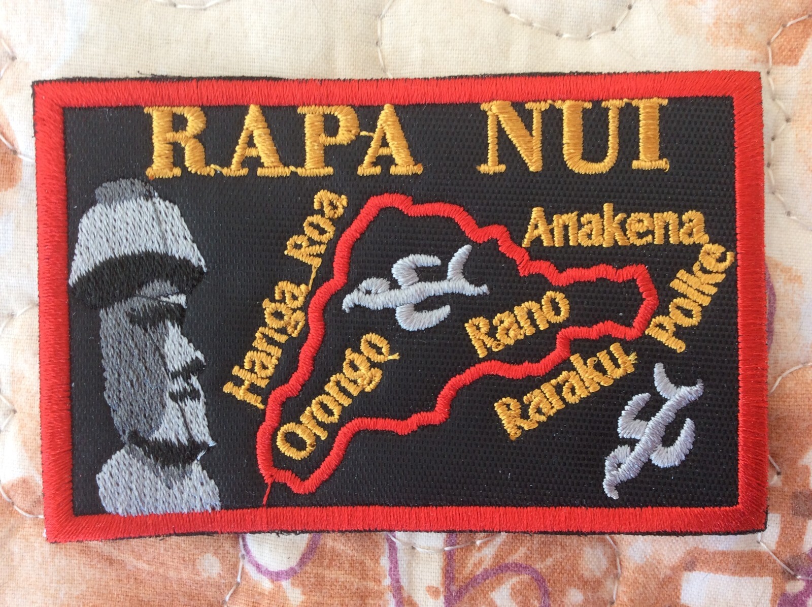 Patch Easter Island Rapa Nui Moai Polynesia Chile Pacific Ocean | eBay