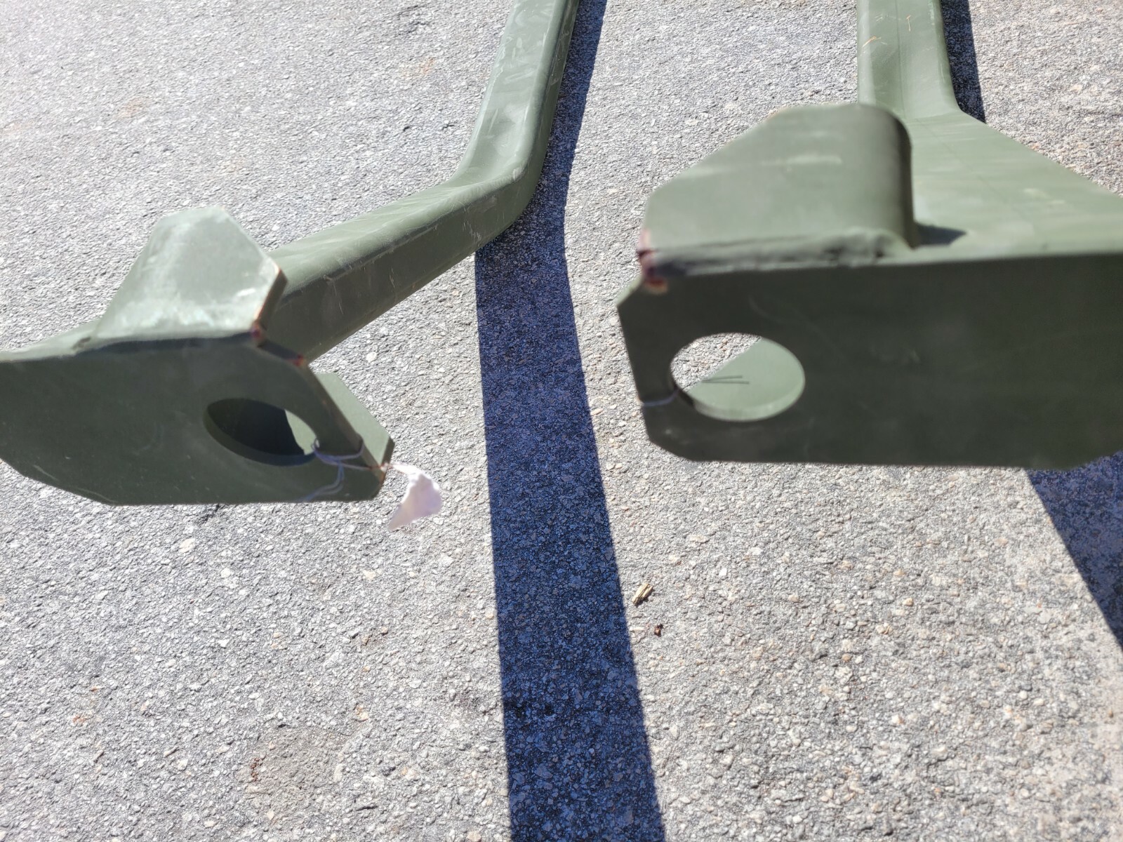 OSHKOSH MTVR FRONT Turret Support Leg Pair 7 Ton Pair 3266167 3266168 ...