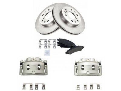 Front Brake Pad Rotor and Caliper Set For 2008-2019 Cadillac Escalade ...