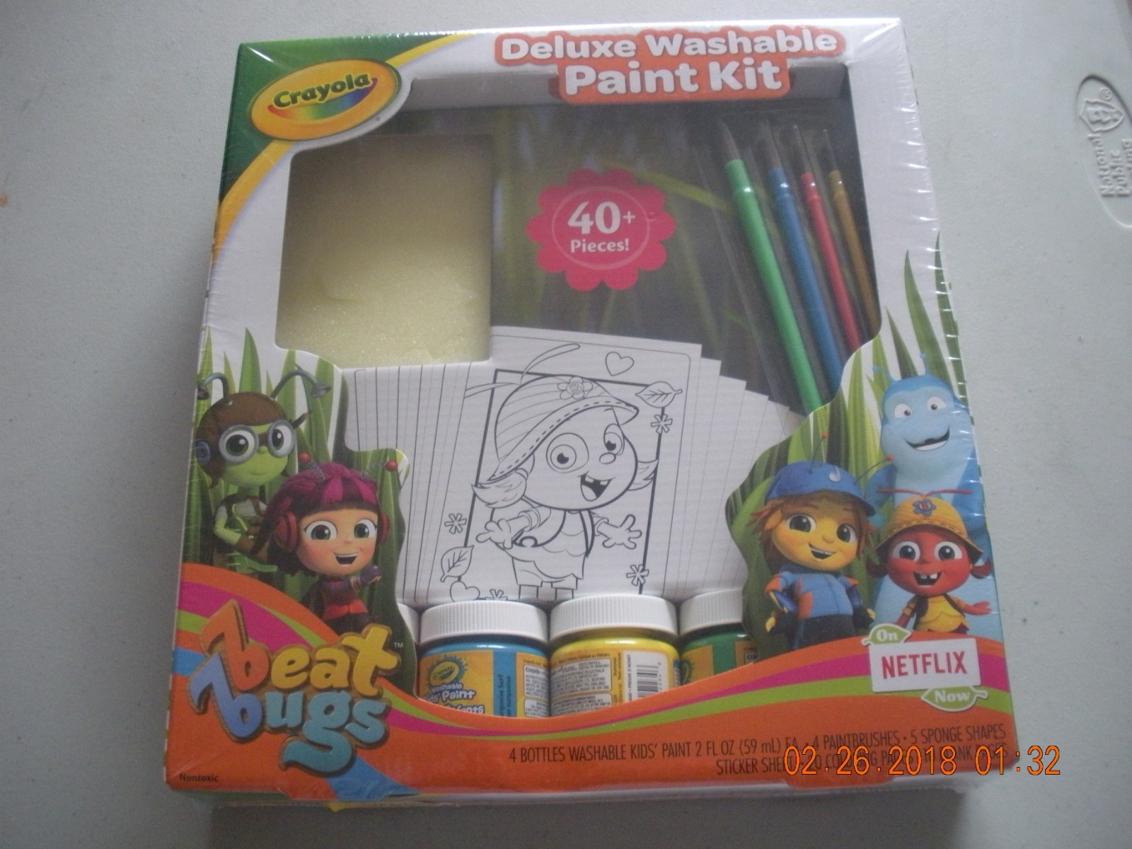 Crayola Beat Bugs Deluxe Washable Paint Kit 40 + Pieces -NEW | eBay