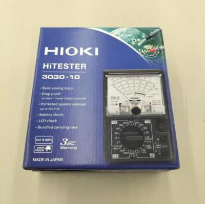 HIOKI 3030-10 High Tester Shock Resistant Analog Made in Japan in Box ...