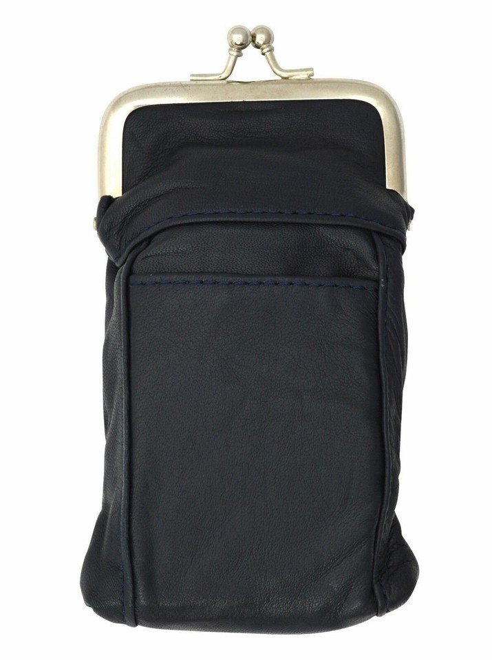 Marshal Leather Blue 100's Cigarette Snap Case Coin Purse | eBay