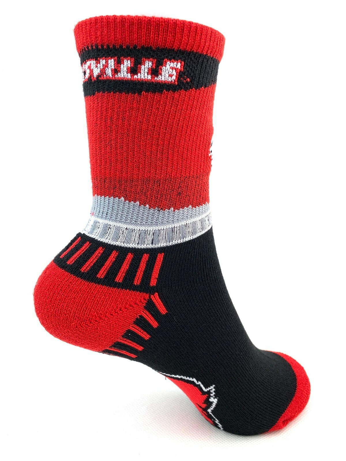 Louisville Cardinals Red & Black Sport Big Deuce Crew Socks | eBay