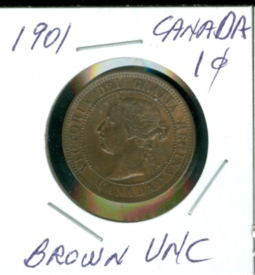 1901 CANADA LARGE CENT BROWN UNC | eBay