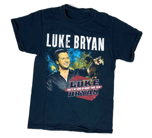 Luke Bryan Men’s Size Small Music Band Tee Country Guitar BT689 | eBay