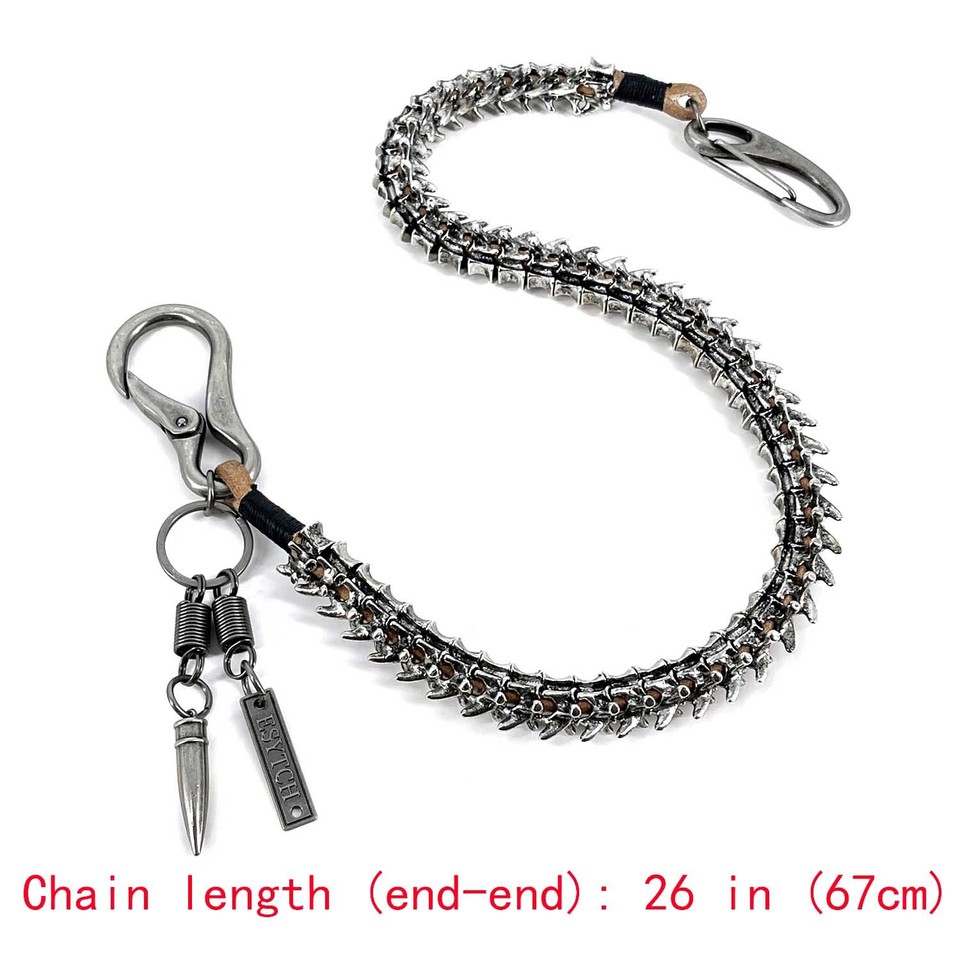 Strong Punk Rocker Biker Jeans Pants Chain Studs Keel Key Chain Men ...