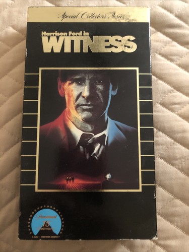 Witness (VHS, 1985) Paramount Special Collectors Series Harrison Ford ...