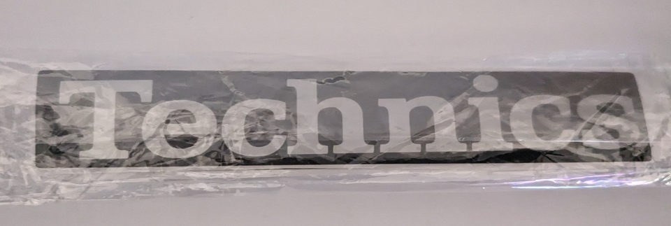 2 x Technics Turntable Silver Decal Sticker DJ SL 1210 MK2 MK3 MK7 ...