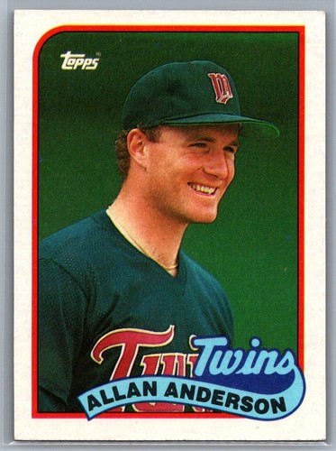 1989 Topps #672 Allan Anderson | eBay