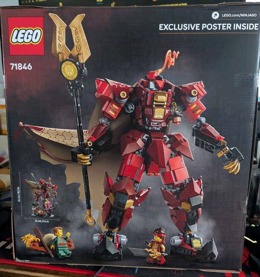 NEW LEGO NINJAGO Legends The Fire Knight Mech Set 71846 - with Kai ...
