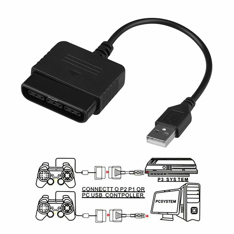 For PS2 to PS3 Controller Adapter PlayStation 2 to USB Cable for ...