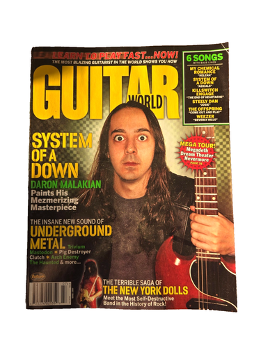 SYSTEM OF A DOWN Daron Malakian Cover Guitar World Magazine July 2005 ...