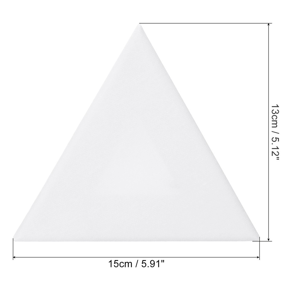 Paint Canvases, 2 Pack 6x5 Inch Triangle Stretched Art Board Panels ...