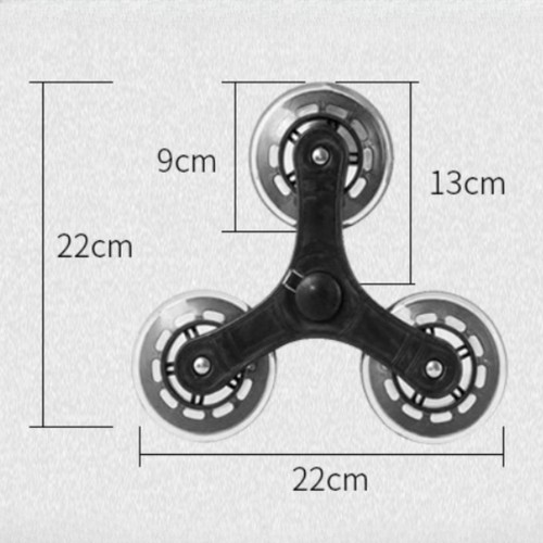 2Pcs Trolley Triangle Wheels Portable Stair Climbing Wheels for Laundry ...