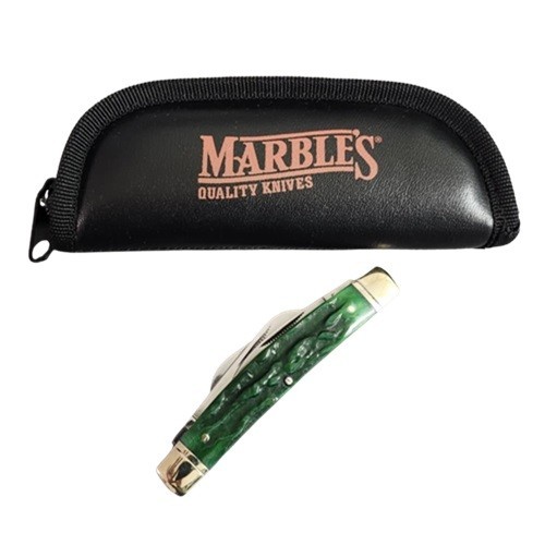 Marbles Congress Green Stag Bone Folding Mirror Stainless Pocket Knife | eBay