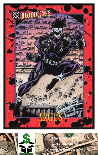 1993 SkyBox DC Comics Bloodlines #57 Argus | eBay