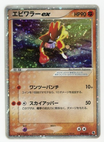Pokemon Card Japanese Hitmonchan EX 030/055 Holo Foil PL | eBay