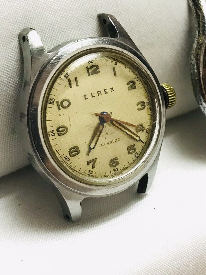 VINTAGE MEN'S ELREX/ENICAR & UNITAS/RAYMOND MILITARY WATCH LOT 1414 | eBay