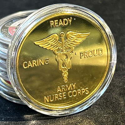 US ARMY NURSE CORPS Challenge Coin-Ready-Caring-Proud | eBay