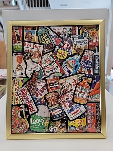 Topps Wacky Packages 1979 Framed Collage Approx. 30+ Stickers 1 of 1 12 ...