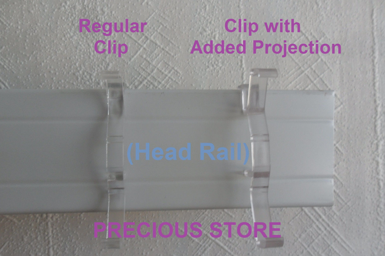 12 Pcs 2 1/2 Inch Valance Clips For Faux & Wood Blind with ADDED ...