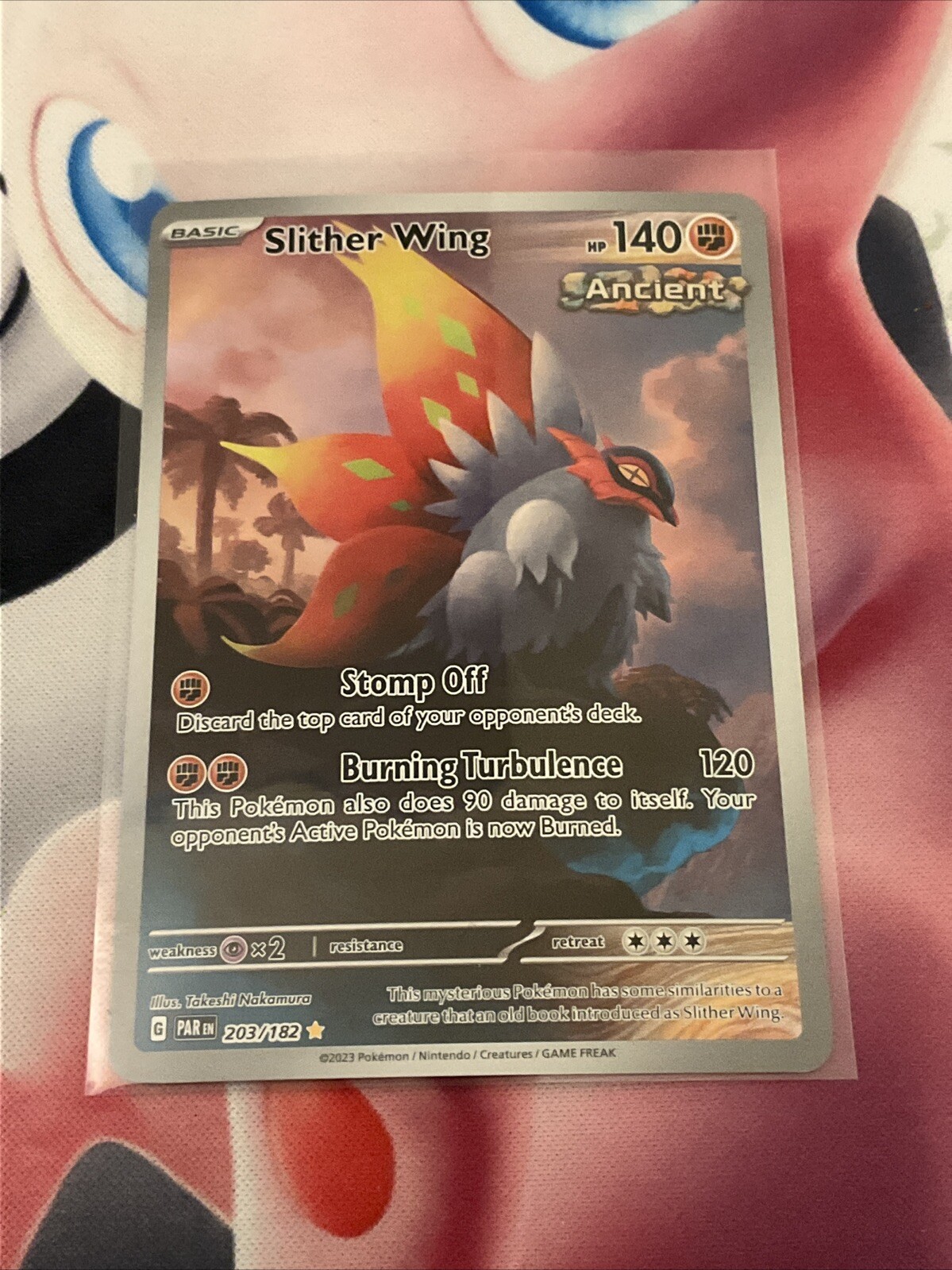 Slither Wing - 203/182 Holo Illustration Rare Pokémon TCG Paradox Rift ...