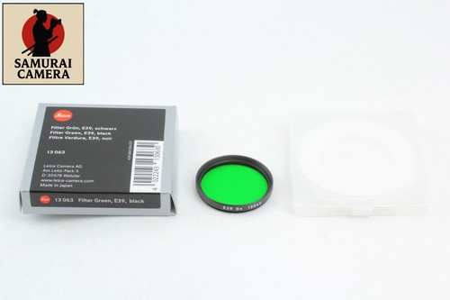 [Unused] Leica Genuine Color Filter Green E39 Black 13063 From JAPAN ...